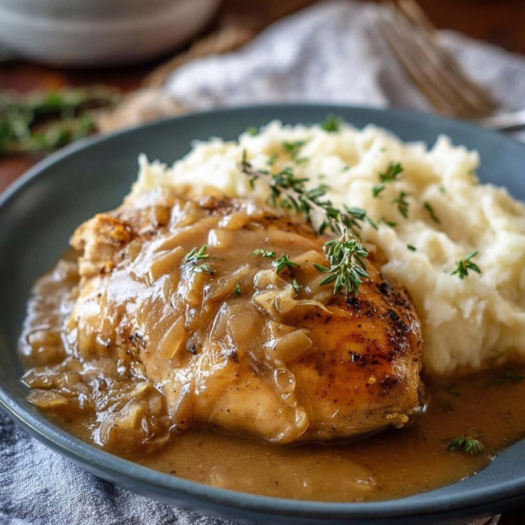 Easy Slow Cooker Chicken and Gravy